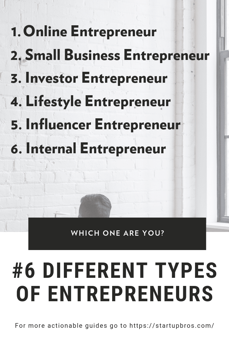 The 6 Types of Entrepreneurs: Which One Are You? - StartupBros